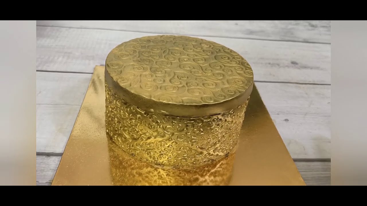 Golden cake box - YouTube