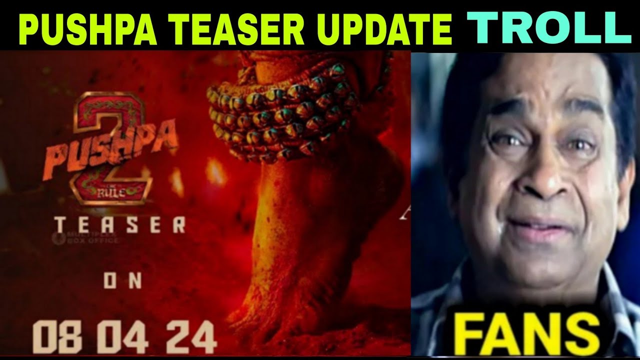 pushpa 2 teaser update troll / pushpa teaser update / alluarjun # ...