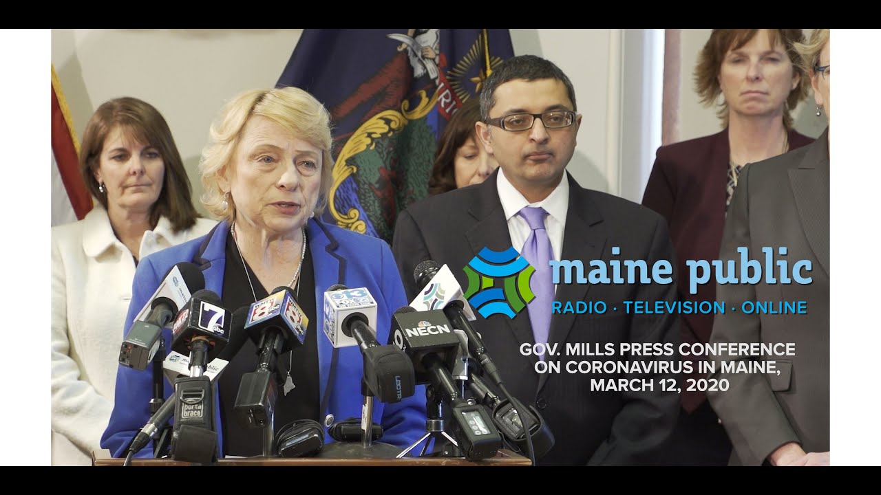 Maine Governor Janet Mills Press Conference Concerning Coronavirus in ...