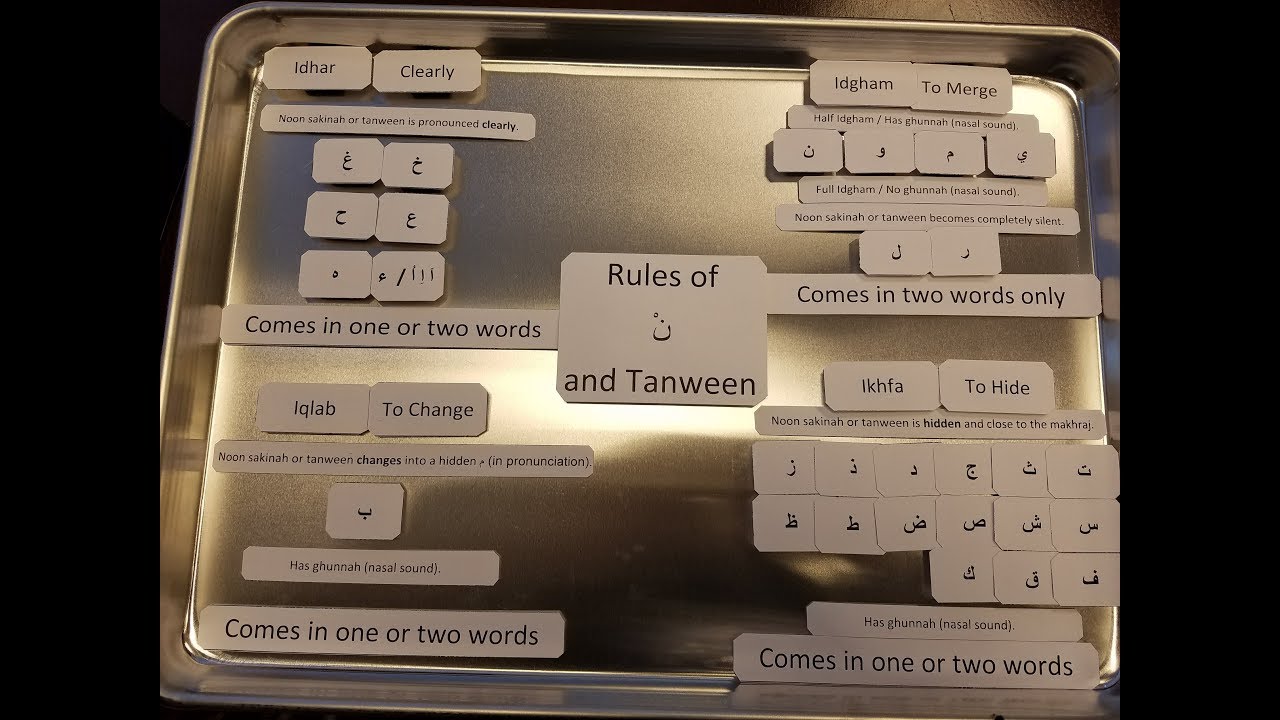 Hands on Qur'an Tajweed Activity - YouTube