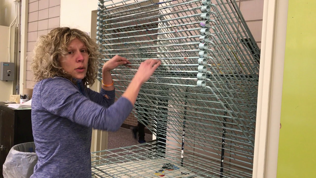 How to use an art drying rack - YouTube