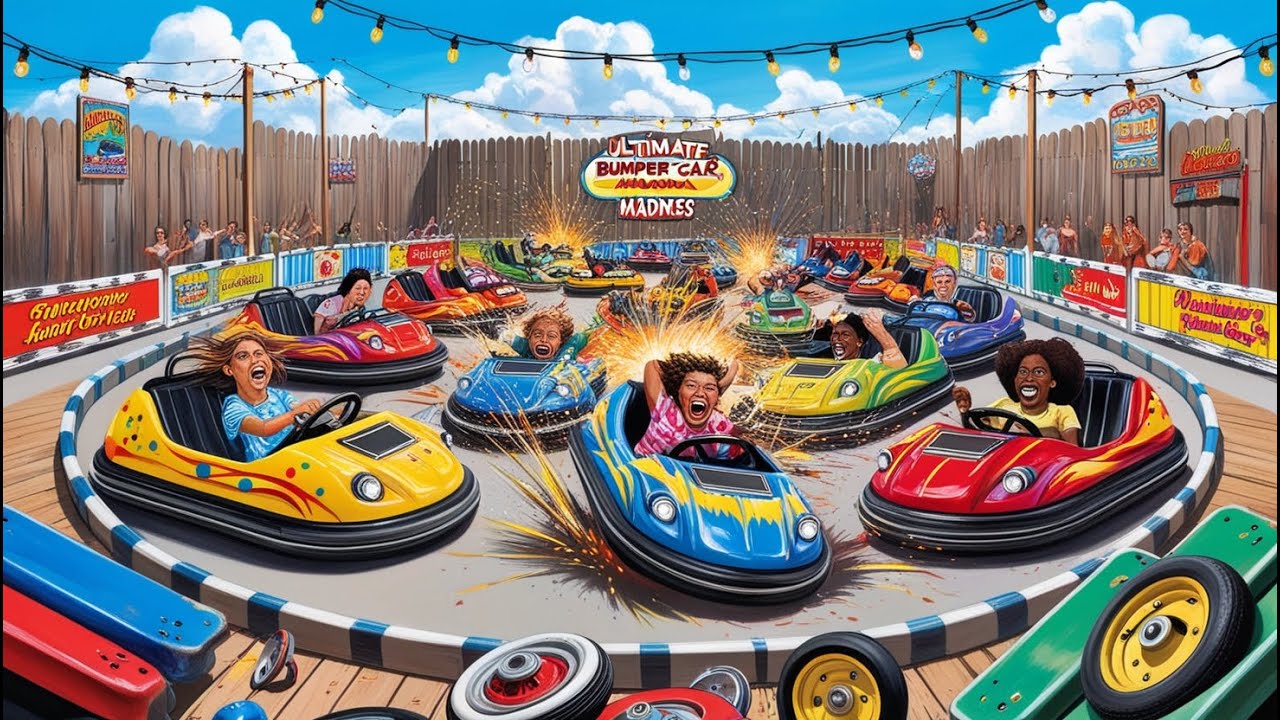 Crazy Bumper Car Chaos The Ultimate Smash Battle! part 2 - YouTube