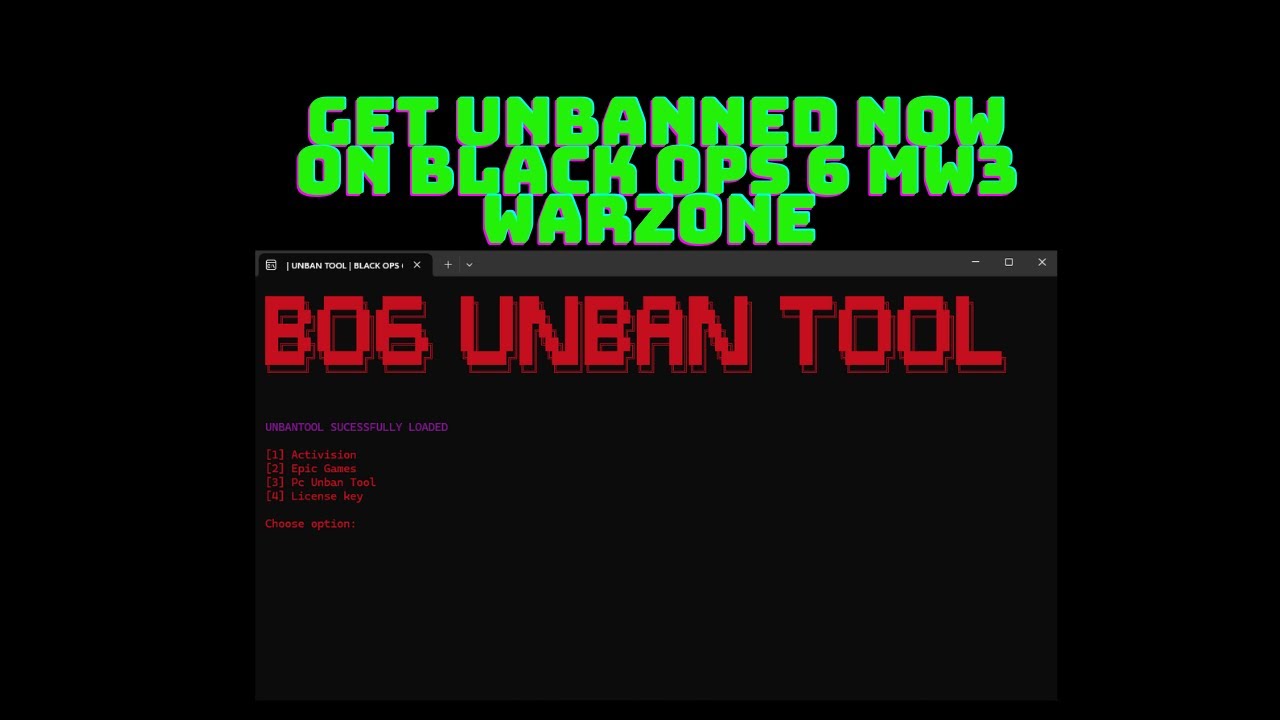 unban tool proof video get unbanned now on call of duty black ops 6 ...