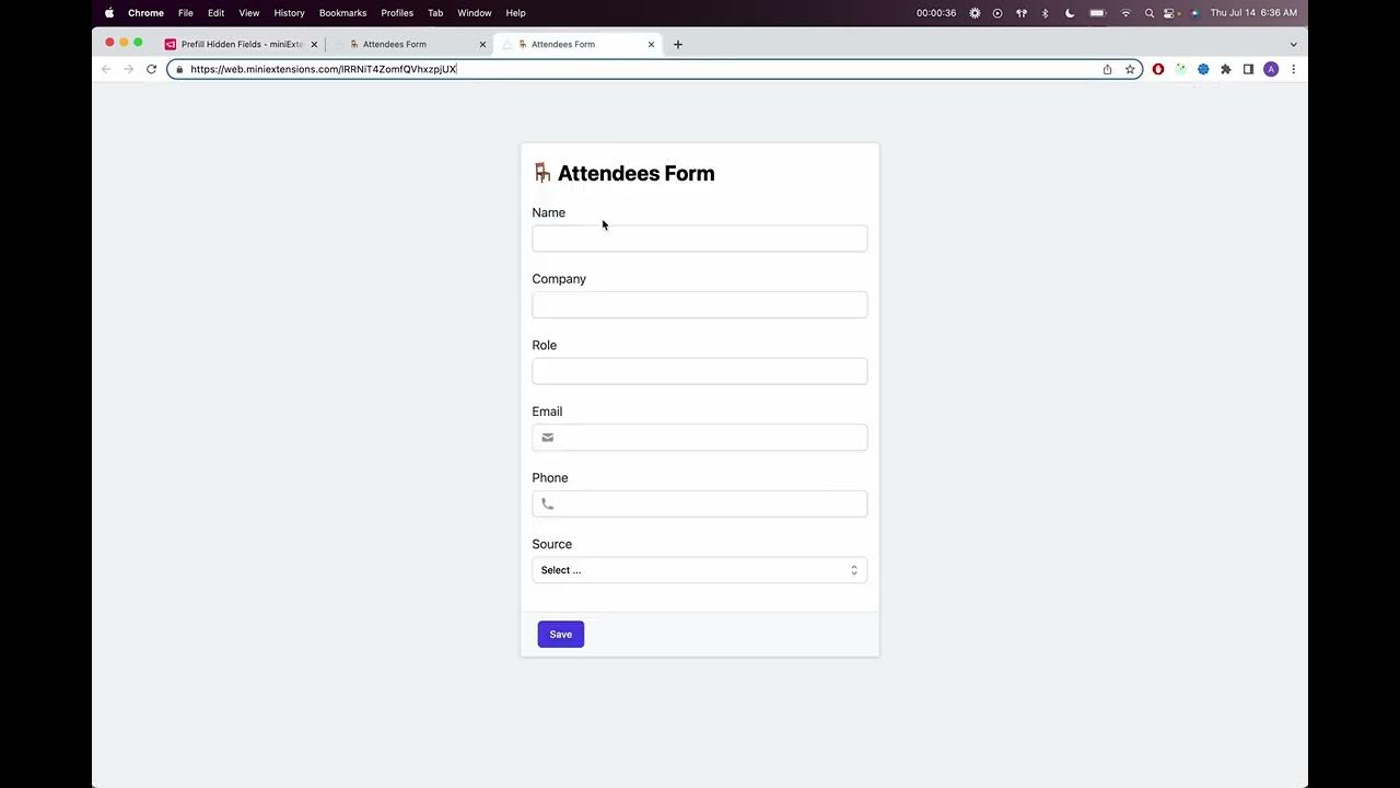 How to Prefill Hidden Airtable Fields in miniExtensions Form - YouTube