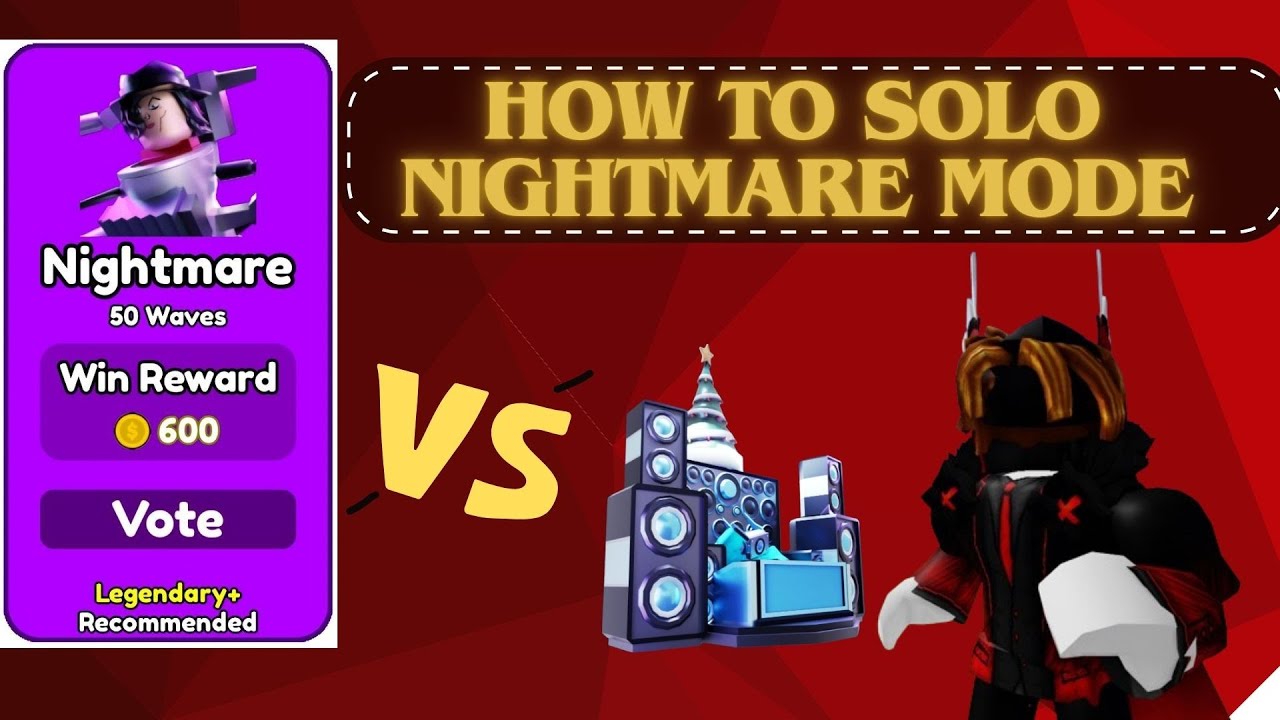 How to solo nightmare mode in Roblox Toilet Tower Defense - YouTube