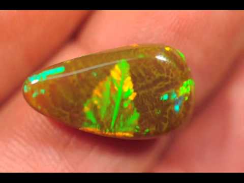 Welo Ethiopia Opal Rare Fern pattern AAA - YouTube