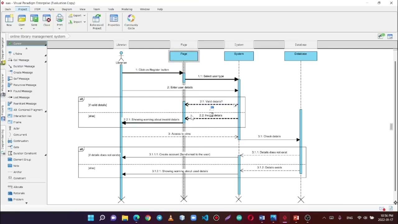OOSAD Project No 06 | Sequence diagram - 200023003464 - H.D.Chamodya ...