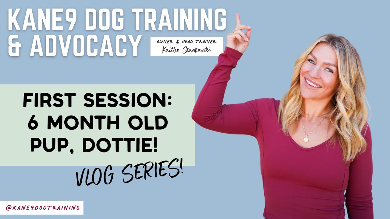 First Session: 6 Month Old Pup, Dottie! | VLOG Series | KANE9 - YouTube