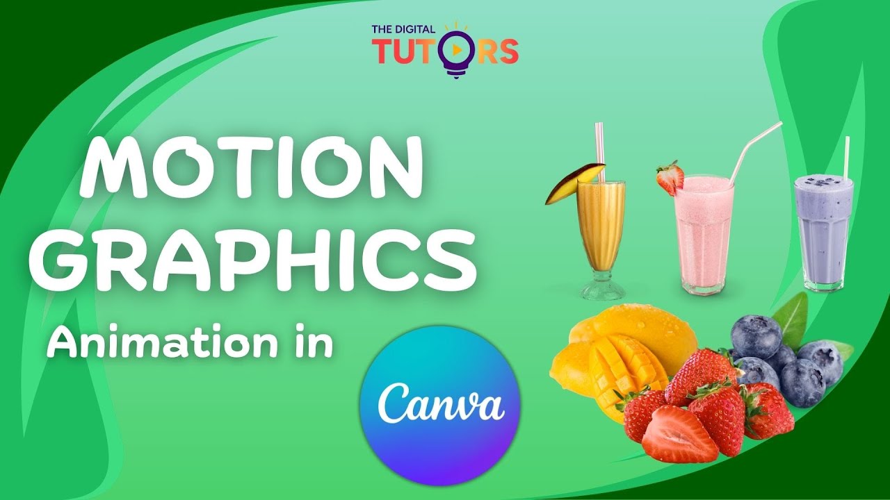Create Amazing Motion Graphics Animation in Canva | Canva Animations ...