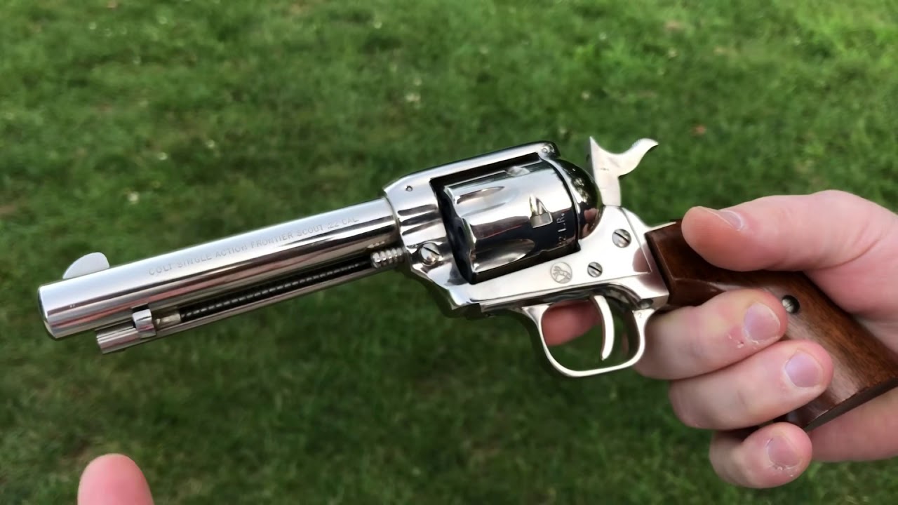 Colt Single Action Frontier Scout .22lr - YouTube