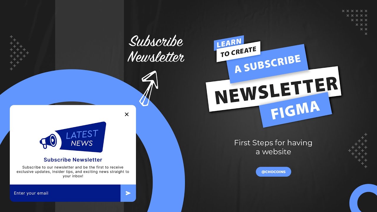 Subscribe Newsletter | Figma Master Class | Web Design - YouTube
