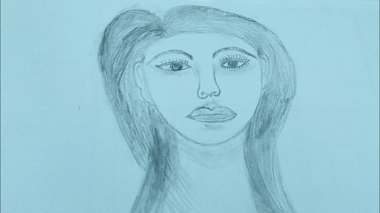 How To Make A Simple Girl Draw Simple Step By Step Pencil Drawing How To Make A Simple Girl Draw Simple Step By Step Pencil Drawing