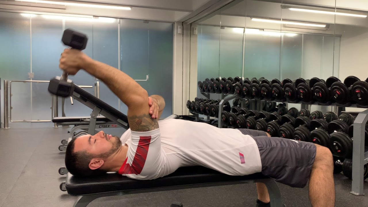 0925 - Tríceps testa unilateral - YouTube