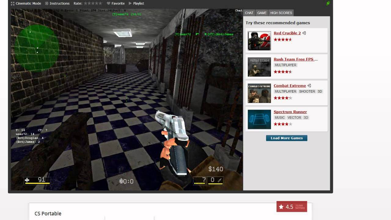 CS portable / Browser / Gameplay / - YouTube