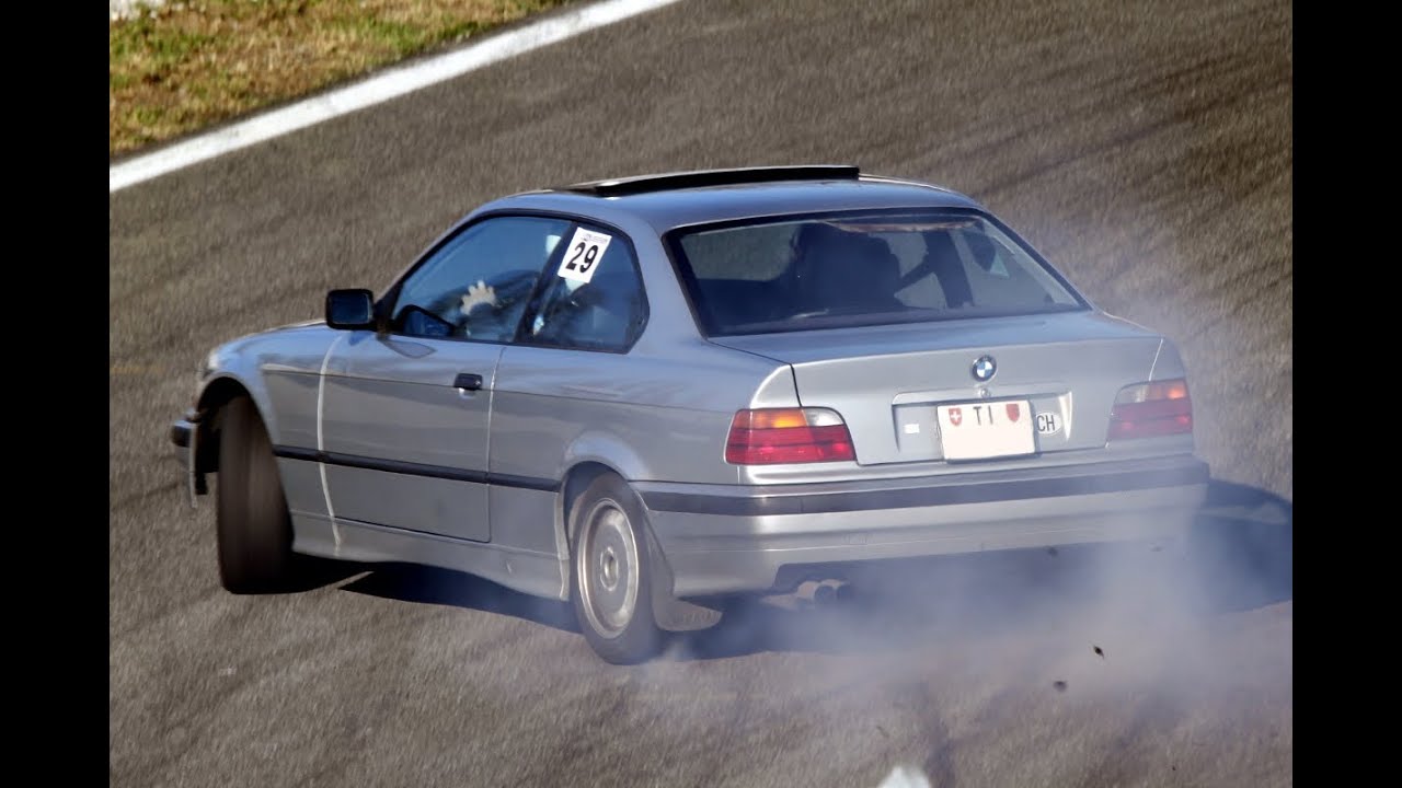 BMW e36 drifting & powerslide! - YouTube