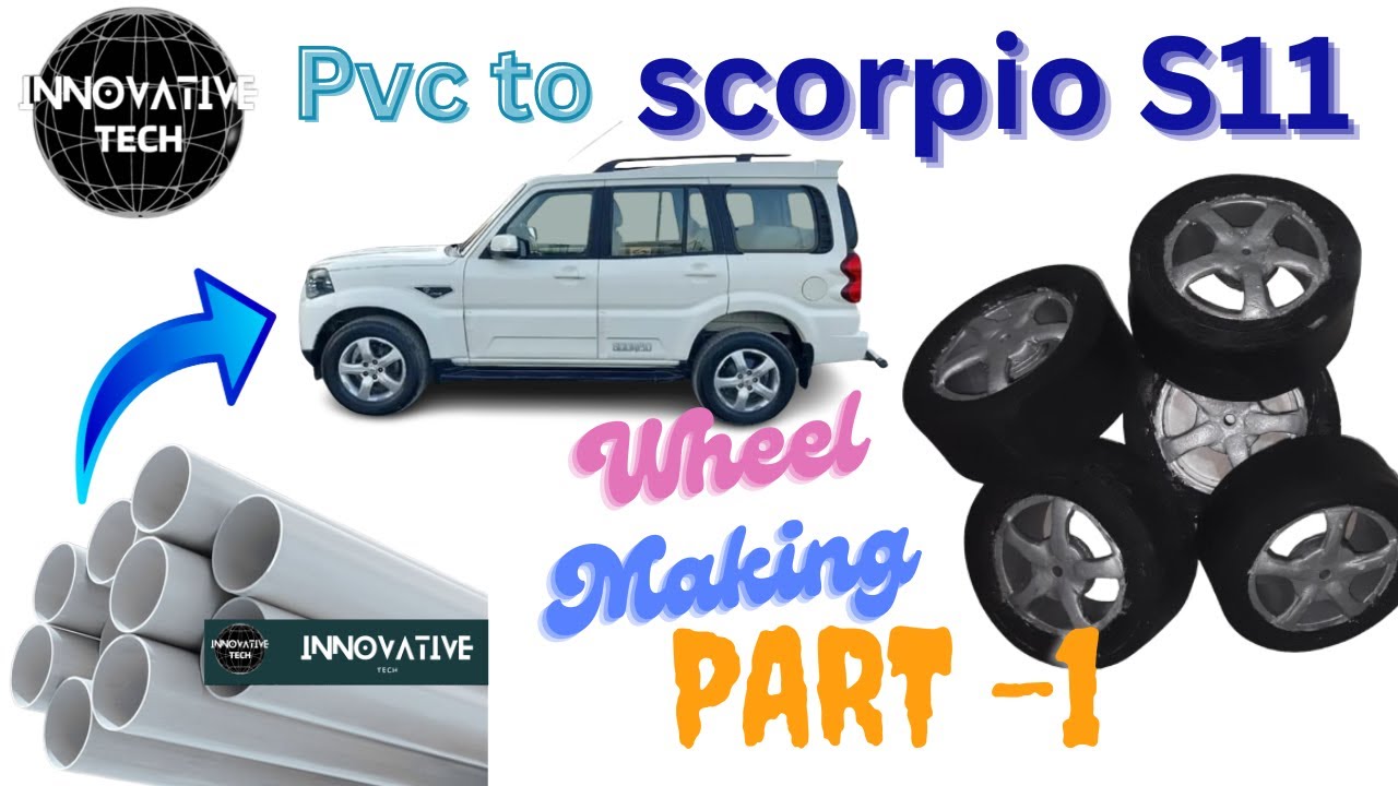 Mahindra SCORPIO S11|Scorpio S11| How to Make Scorpio s11|part 1|PVC Pipe|Innovative tech|RC Car ...