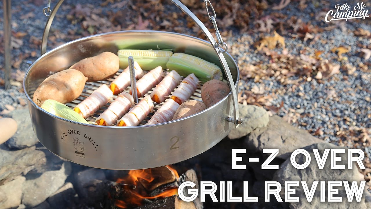 EZ Over Grill Review - TakeMeCamping.org - YouTube