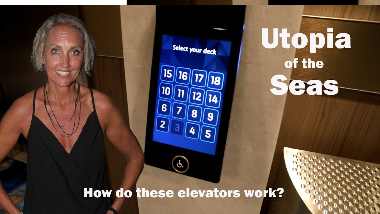 Utopia of the Seas: How to use the new elevator system on Royal Caribbean - YouTube