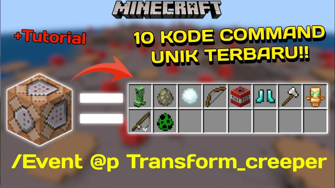 INI DIA!! 10 KODE COMMAND UNIK YANG BISA KALIAN COBA DI MINECRAFT!!! #minecraft #mcpe - YouTube