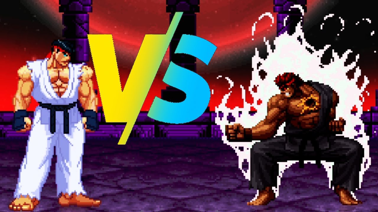 Shin Ryu VS Evil Ryu Mugen Street Fighter - YouTube