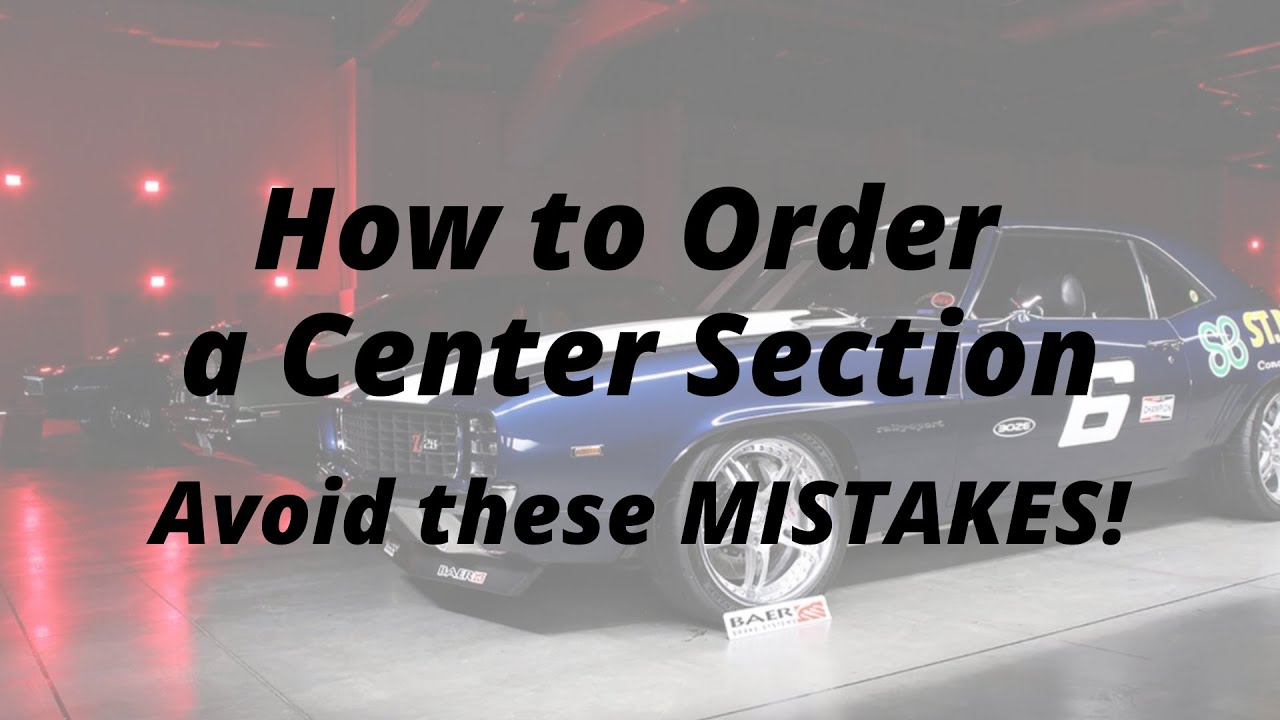 How to Order a Center Section: Case, Posi Differential, Gear, Support ...