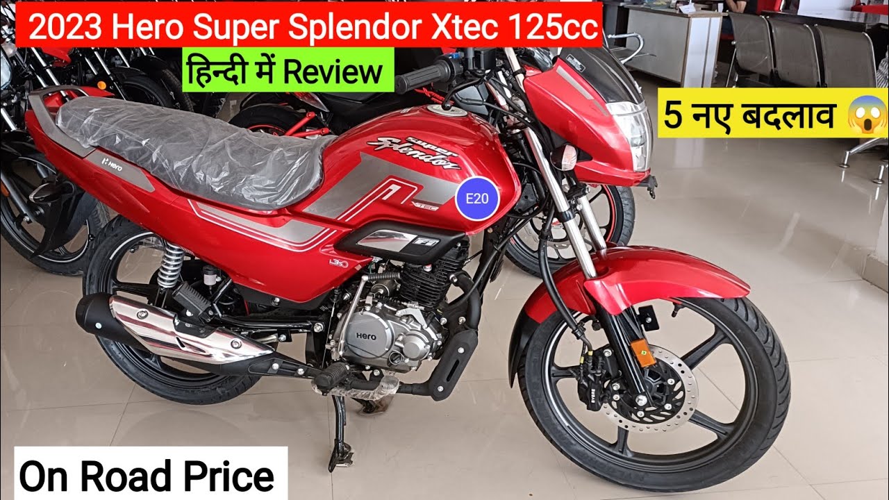 2023 New Hero Super Splendor 125 XTec Details Review | on Road Price 😱 ...