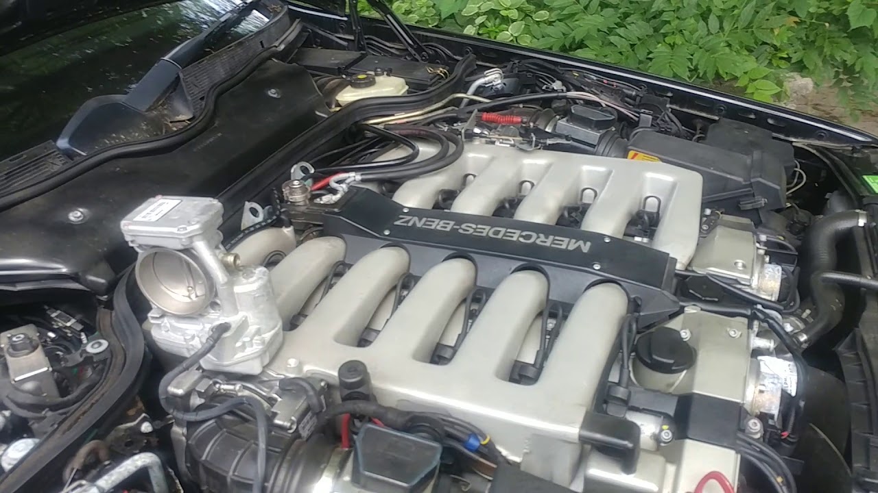 Mercedes SL600 passenger side throttlr body and GM module test - YouTube