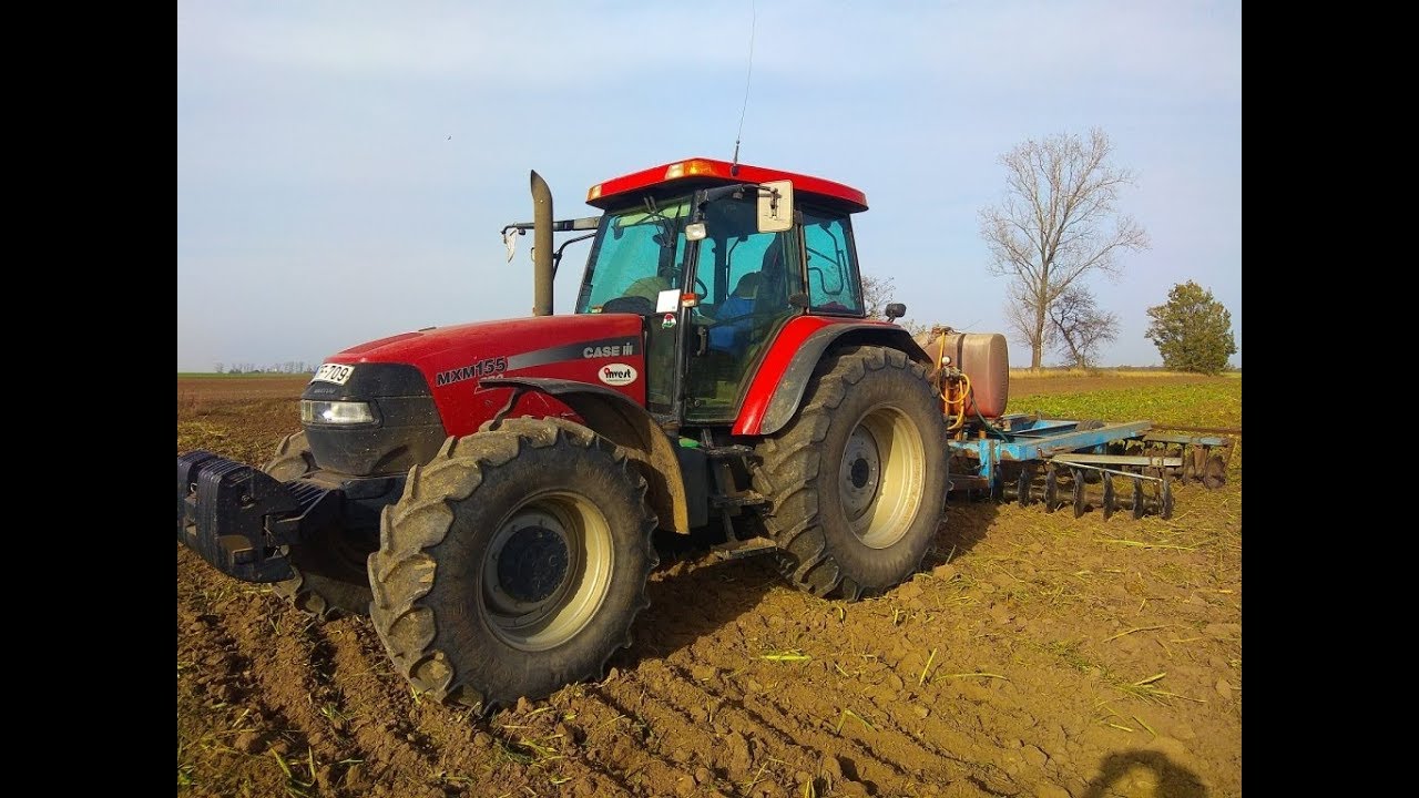 Zöldítés tárcsázás |2018| Case IH MXM 155 Pro + Leták tárcsa - YouTube