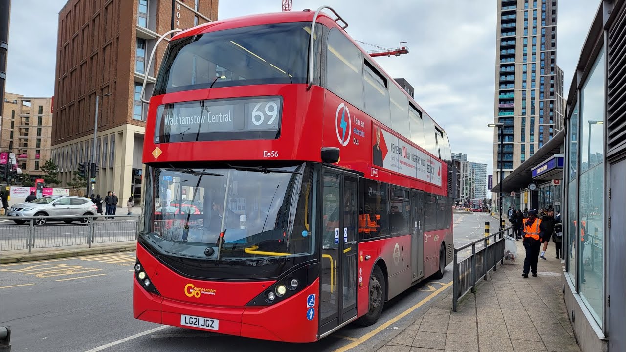 Full Route Visual. Route 69: Canning Town - Walthamstow Central - YouTube