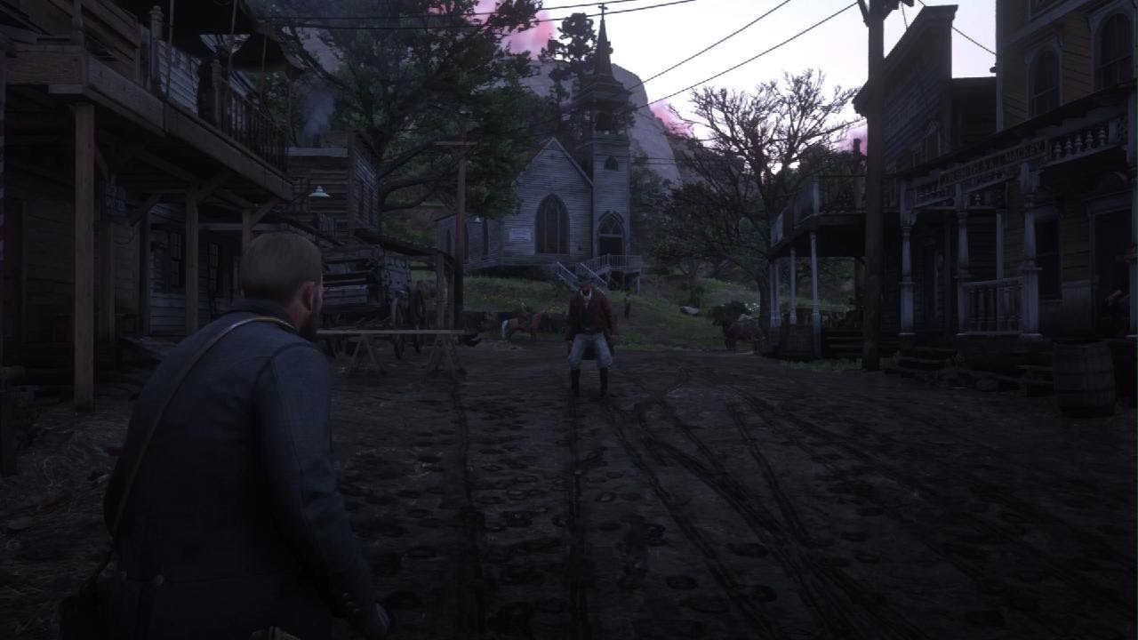 RDR2 Arthur accepts the duel - YouTube