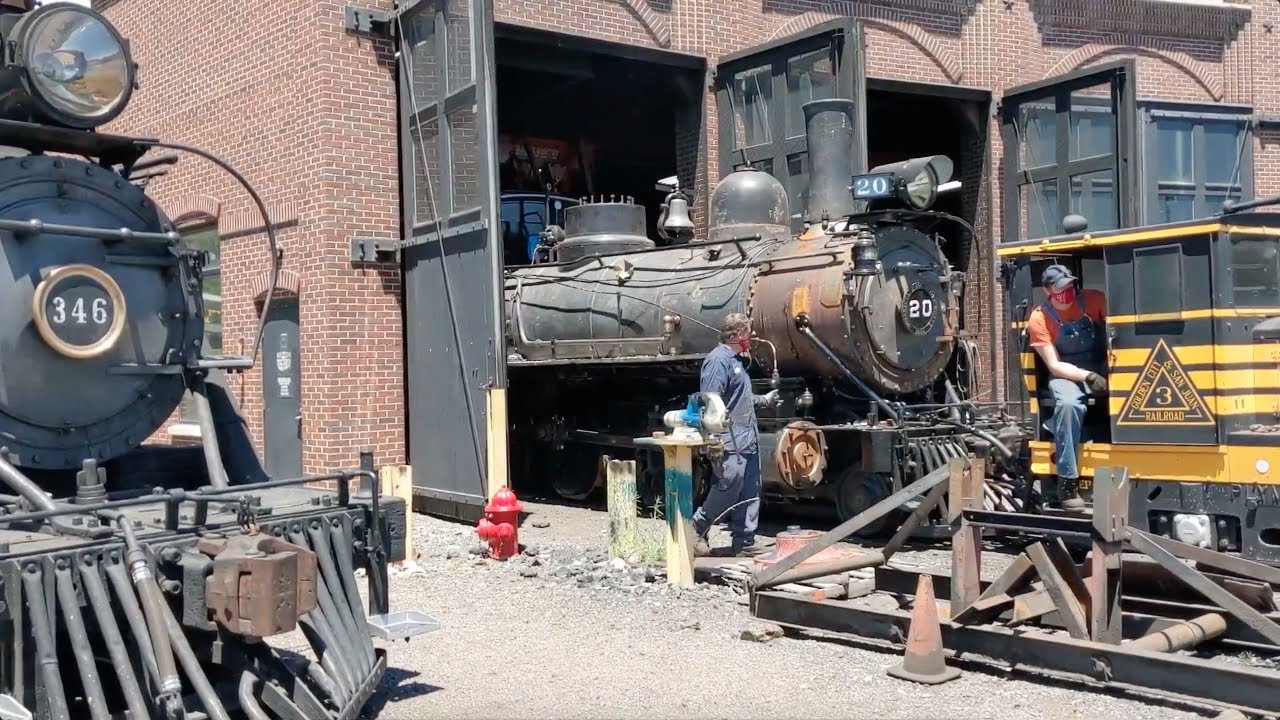 Rio Grande Southern #20 at the Colorado Railroad Museum - YouTube