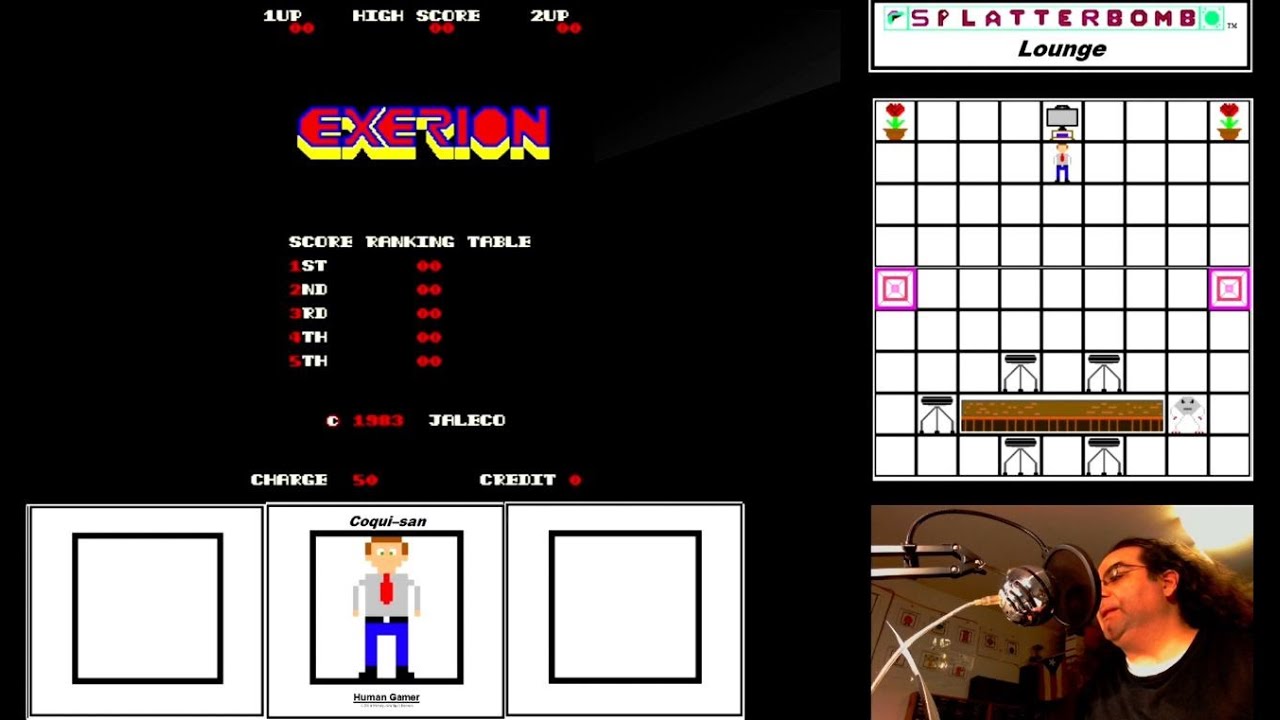 Splatterbomb™ Lounge Short Side | Arcade Archives Exerion Gameplay - YouTube