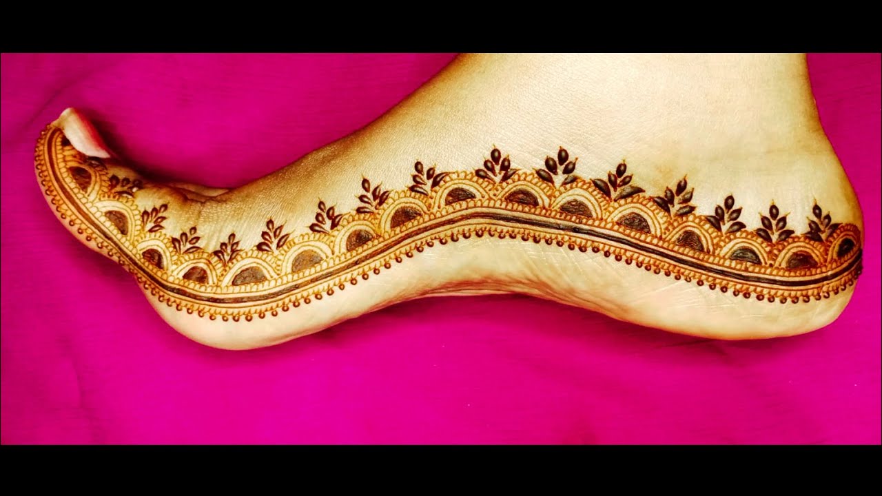 dulhan ke pairon ki mehandi ka design bridal foot mehndi designs mehndi ...