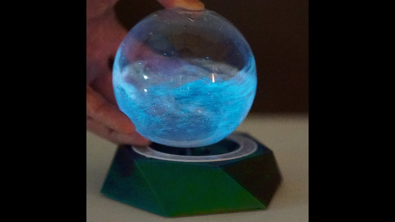 3D Printed Bioluminescent Bio-Orb Light Base by PyroFarms and THR3D ...