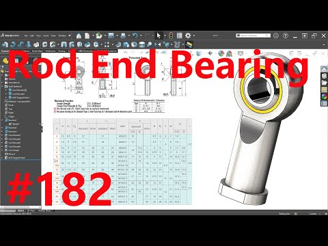 Solidworks Exercise 182 how to make a Rod End Bearing in solidworks ...