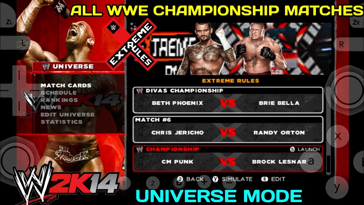Wwe 2k14 Wii Universe Mode Extreme Rules Dolphin Mmjr Emulator On