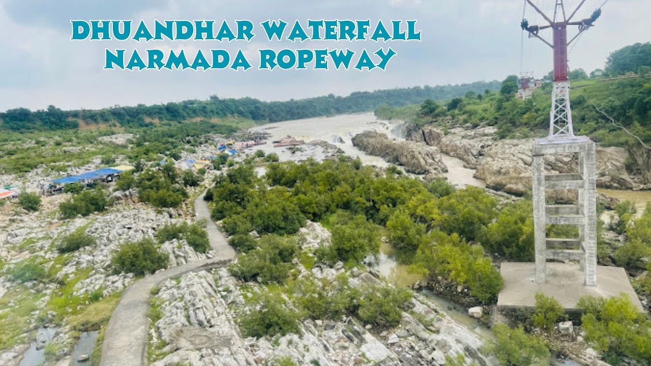 Dhuandhar waterfall Narmada Ropeway. - YouTube