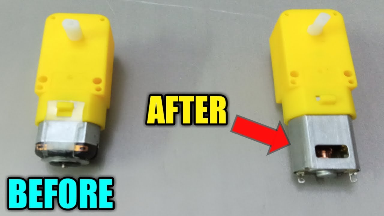 How to upgrade dc gear motor - YouTube