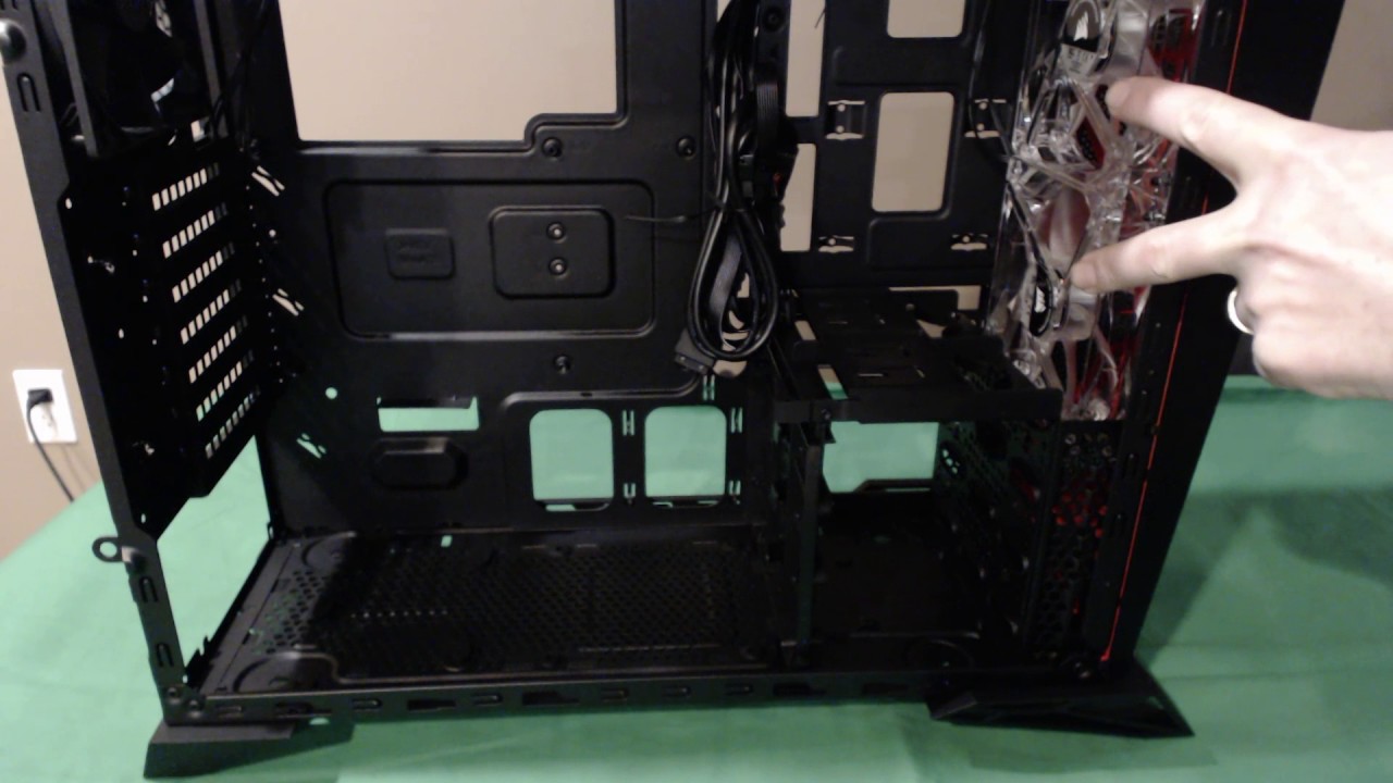 Corsair Spec Alpha Red Black Case Unboxing - YouTube