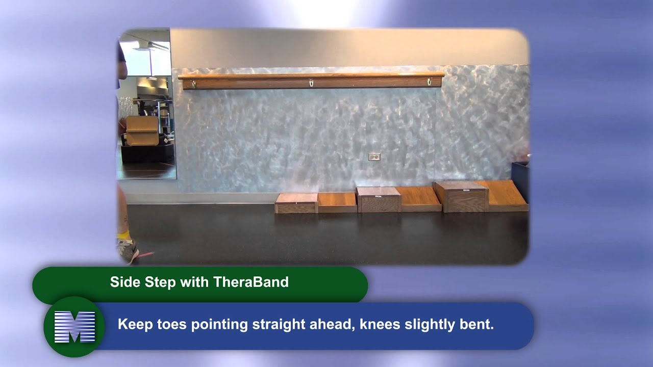 Side Step with TheraBand - YouTube