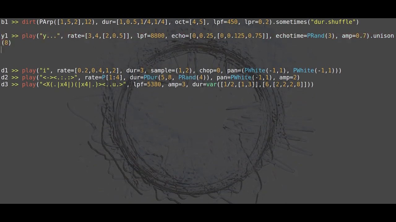 #livecoding with #foxdot #python & Lebiniou visuals // A December evening - YouTube