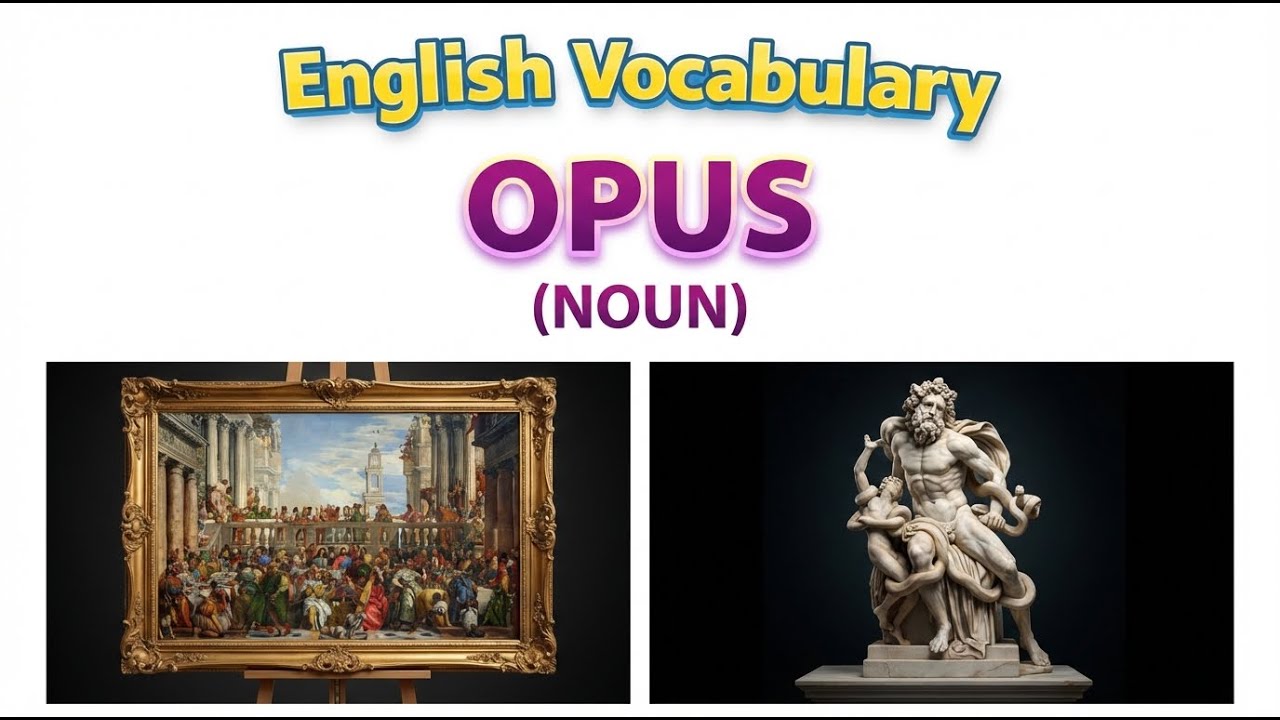1767) Opus – Word Meaning, word use, Synonyms & Antonyms | English ...