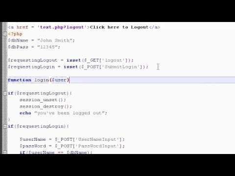PHP Tutorial Video 20: Login Form 7: Overview, Custom PHP Functions and ...