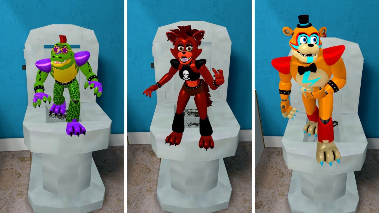 HYPER TOILET Ultimate SPARTAN KICK FNAF SECURITY BREACH ANIMATRONICS in ...