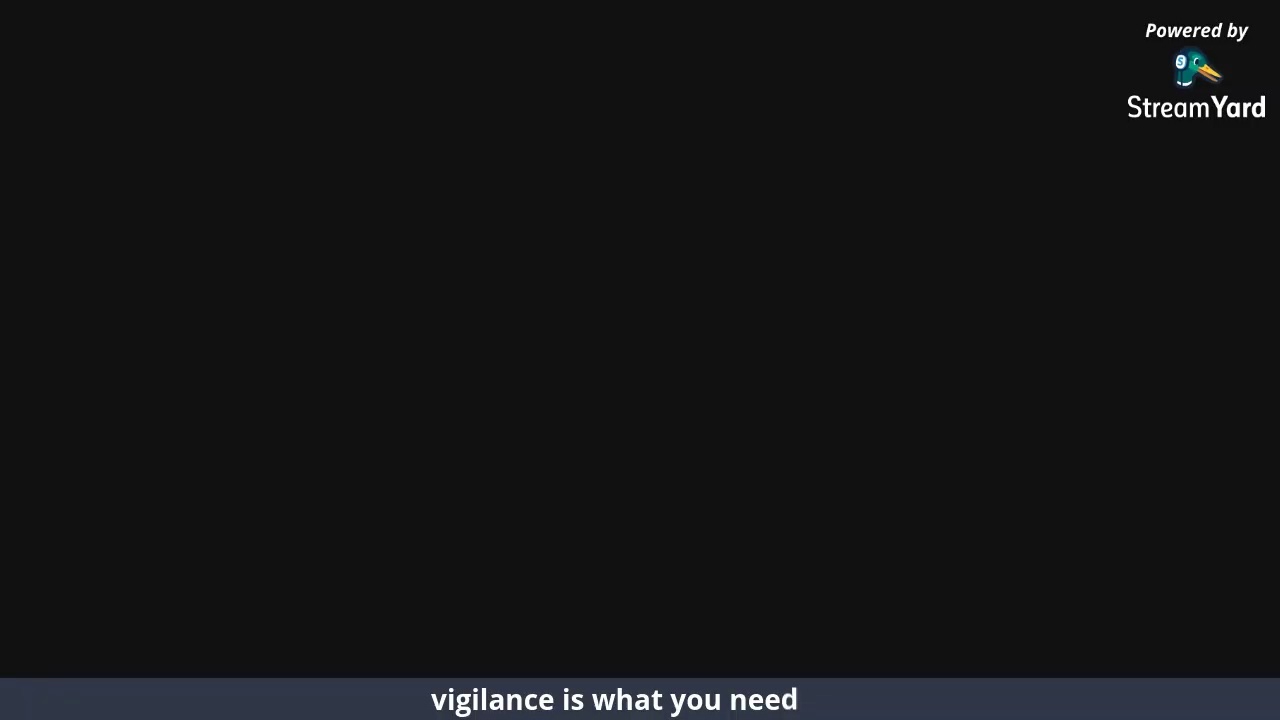 Vigilance is what you need now - YouTube