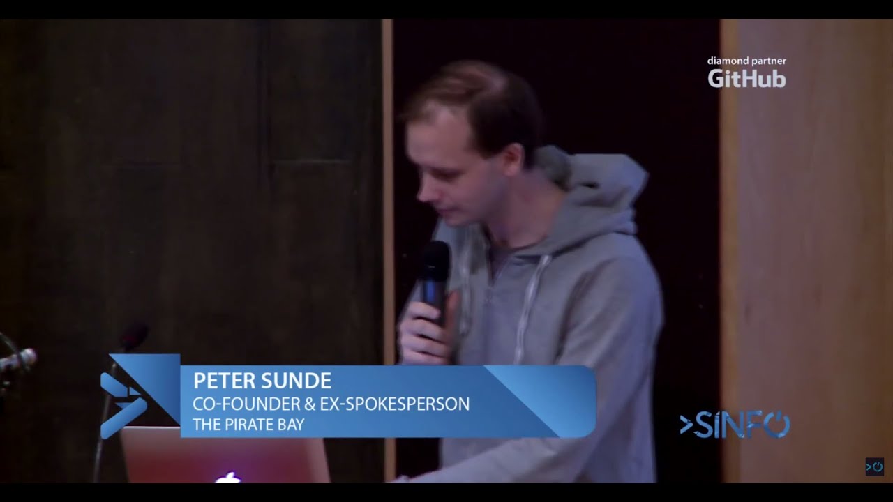 SINFO Conf 2015 - Peter Sunde (The Pirate Bay) - YouTube