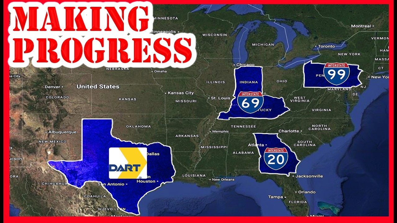 NEW Interstate Progress I-99 I-69 | Fixing I-20 Atlanta | DART Dallas ...