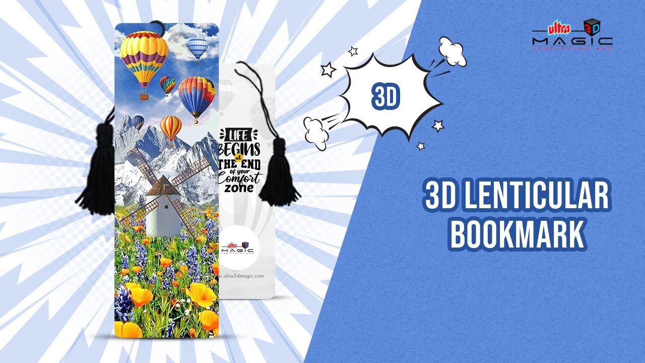 3D Lenticular Bookmark - Windmill | Online Shop | Ultra 3D Magic - YouTube