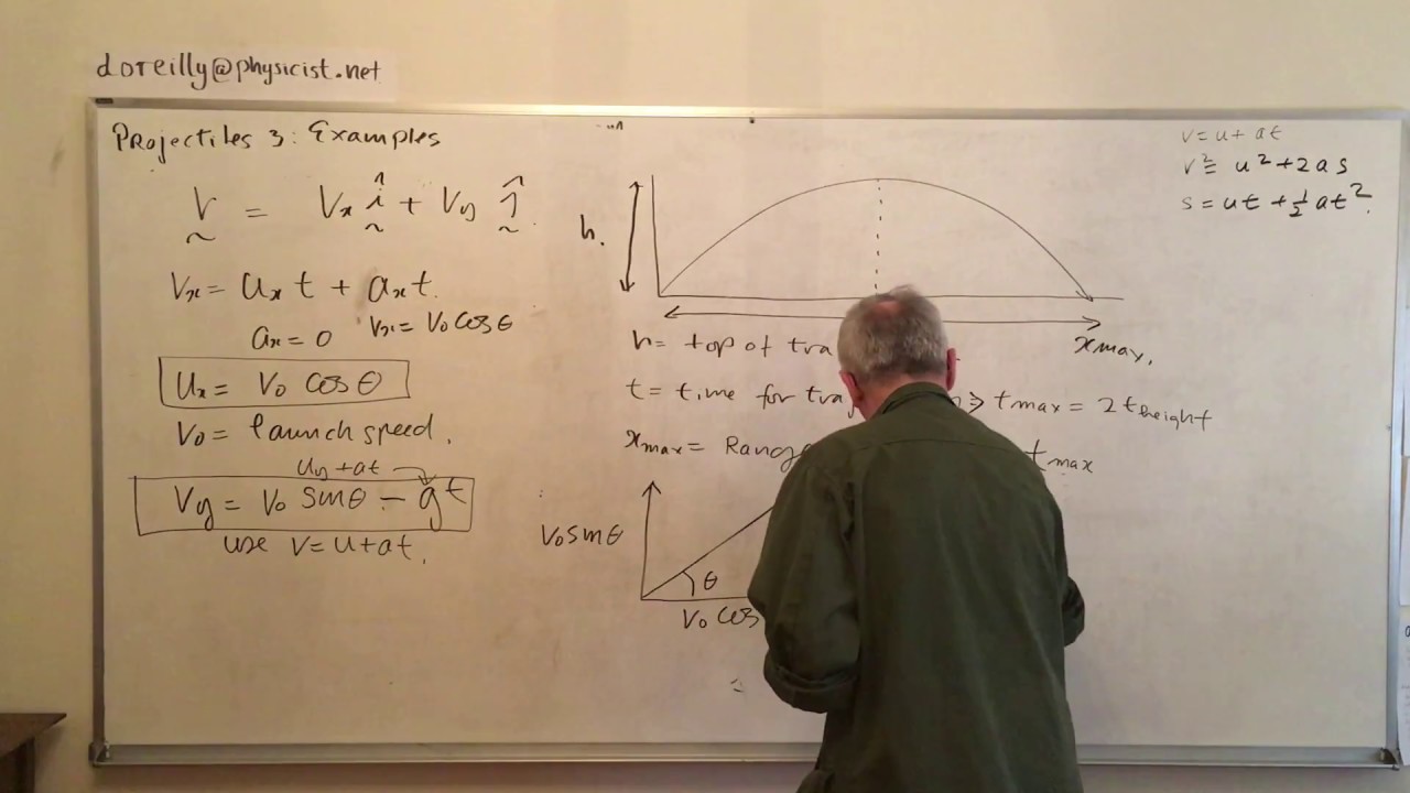 College Physics 18; Projectiles Examples - YouTube