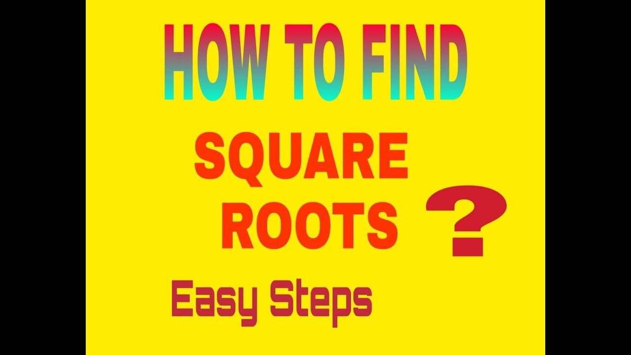 How To Find Square Root By Prime Factorisation Method Youtube 3529